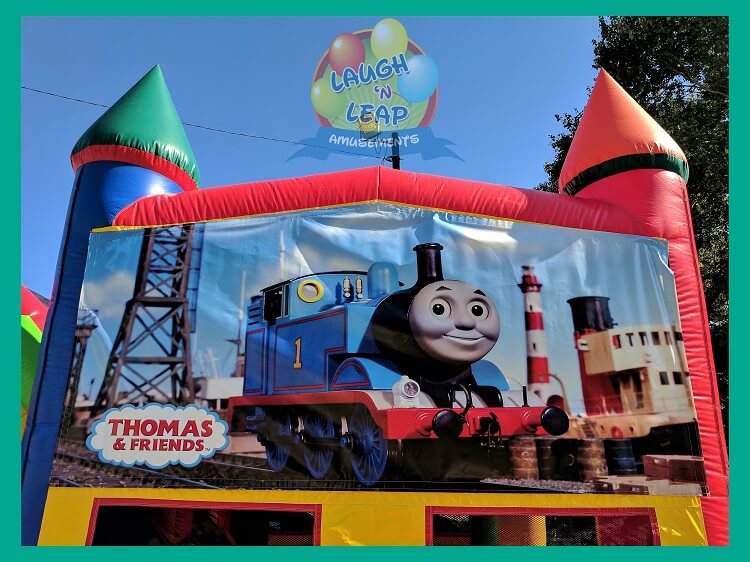 Thomas the Train Bounce House Water Slide | Train Theme Bouncy House Rental