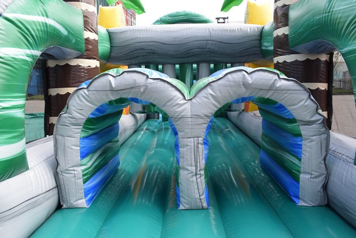 Water Obstacle Course Rental | Wet or Dry Inflatable Obstacle Challenge