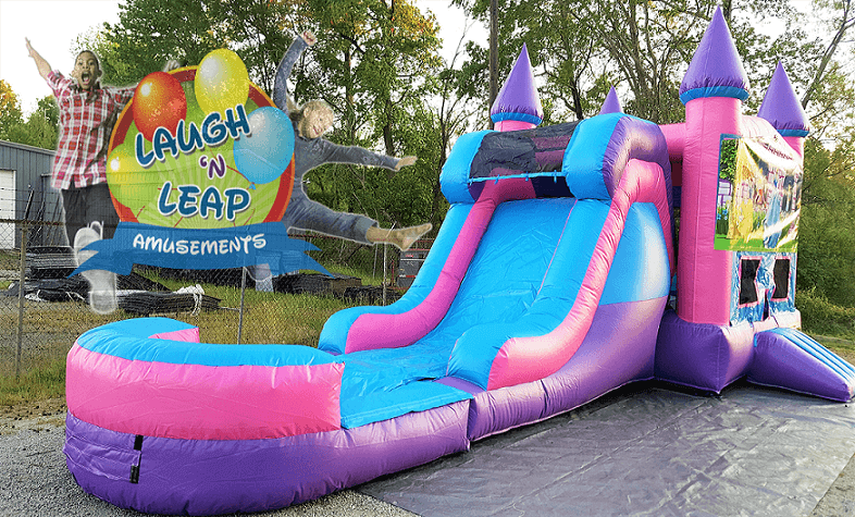 Princess Inflatable Water Slide Combo - Princess Bounce House Combo