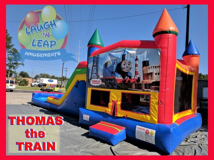 Thomas the Train Bounce House Water Slide | Train Theme Bouncy House Rental