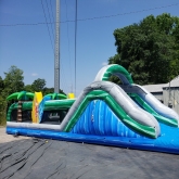 Water Obstacle Course Rental | Wet or Dry Inflatable Obstacle Challenge